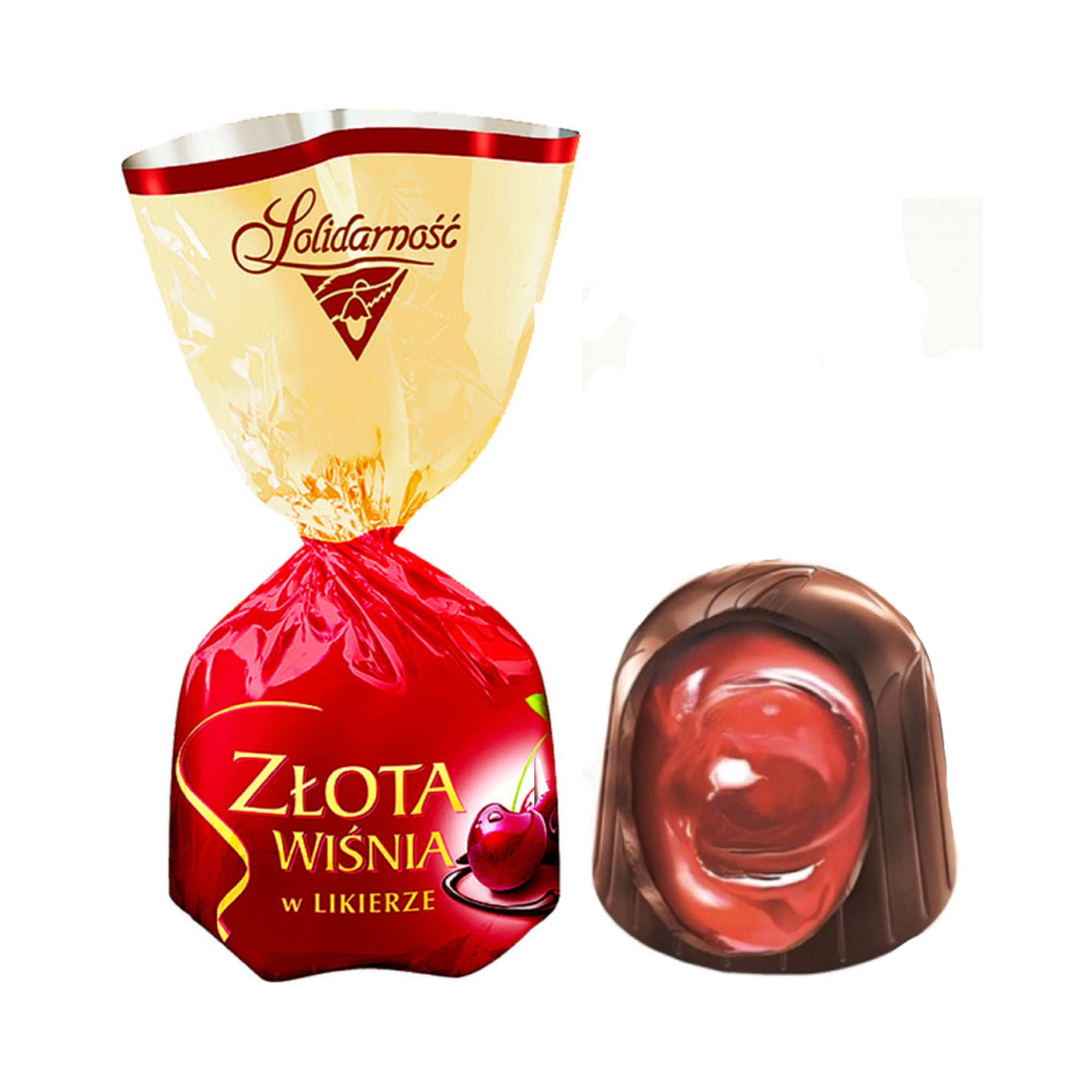 SOLIDARNOSC Zlota Wisnia Chocolate Candy Cherry Liqueur Filling by lb ...